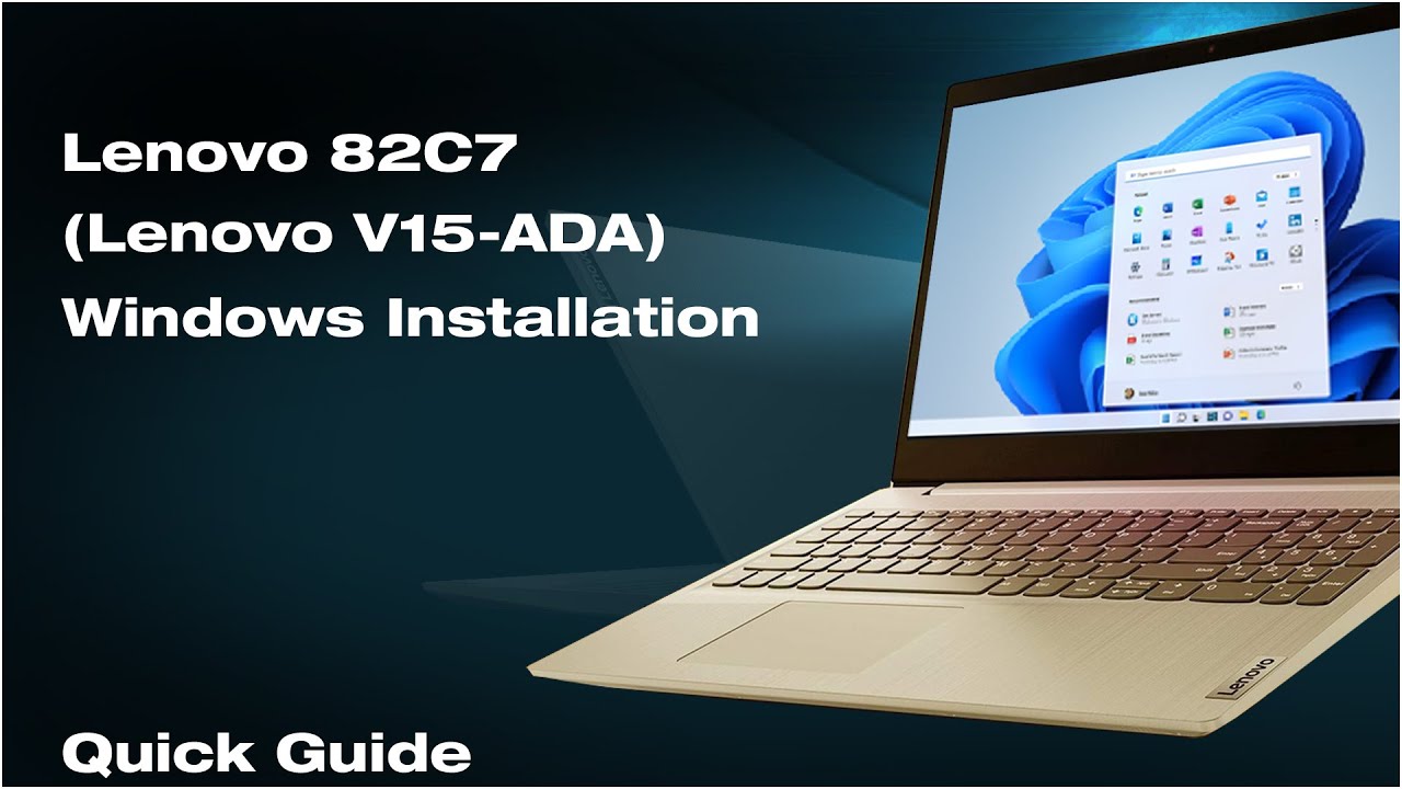 Lenovo IdeaPad 3 | How To Install Windows 10/11 in Lenovo 82C7(Lenovo ...