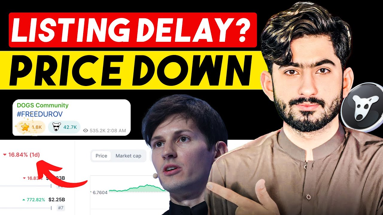 DOGS Listing Cancelled 😱 Telegram CEO Arrested | DOGS Coin Price - YouTube