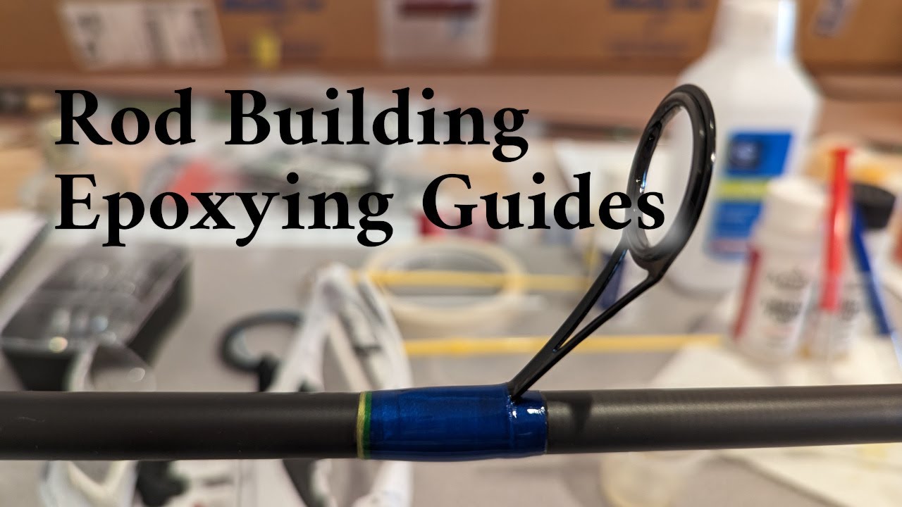 Rod Building - Epoxying Guides - YouTube