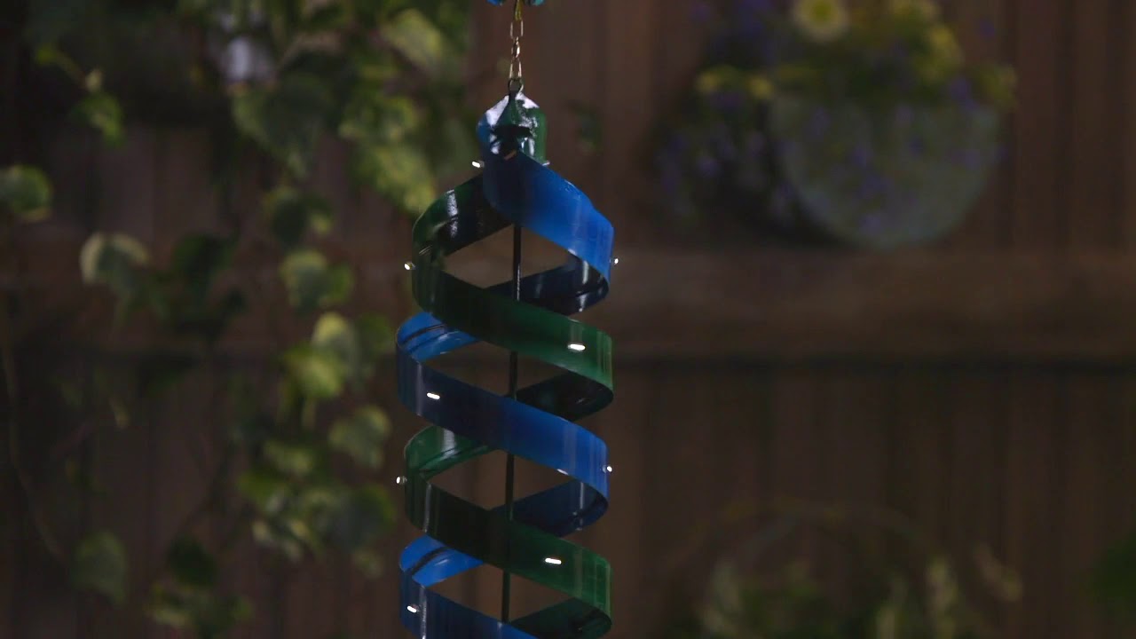 Butteryfly Solar Wind Twirler (2SP6160) from Evergreen Garden - YouTube
