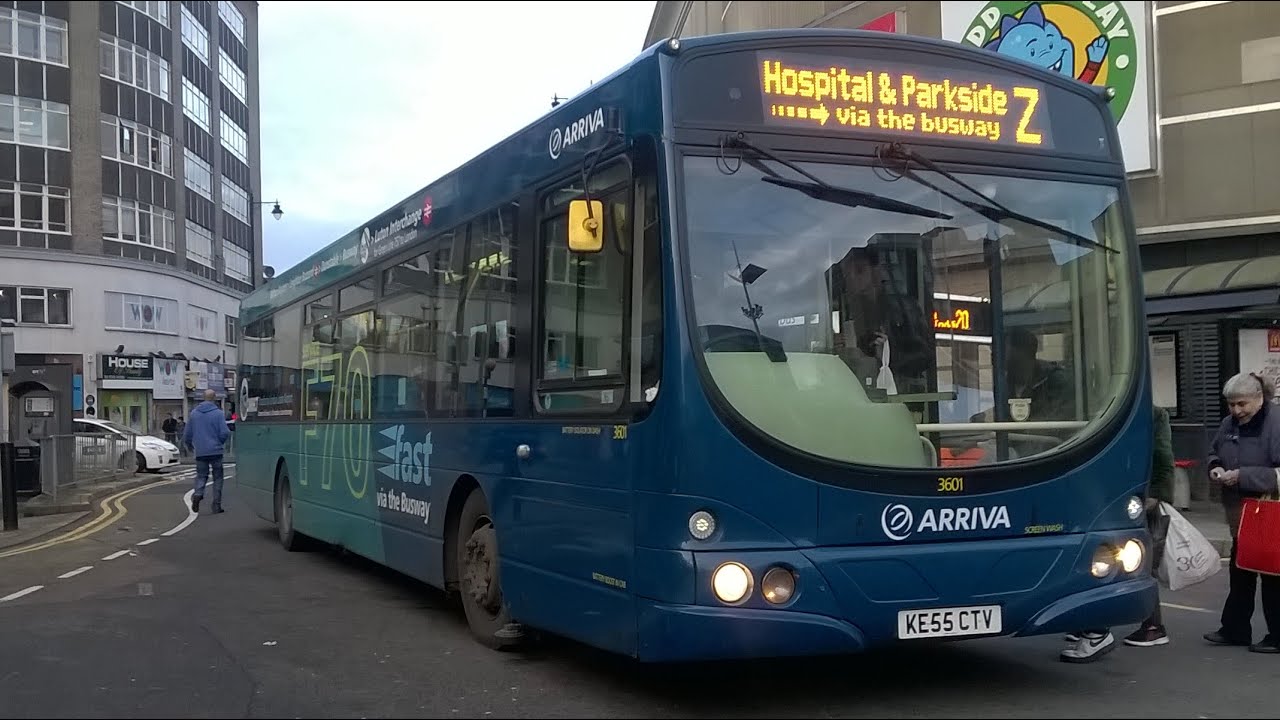 Arriva The Shires Scania L94UB Wright Solar 3601 KE55CTV. Busway Route ...