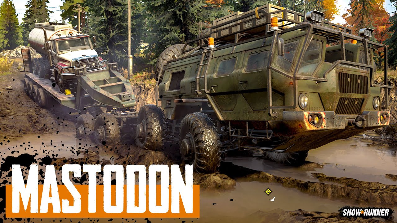 Mastodon ZIKZ 612H. Транспортировка тягача. SnowRunner. - YouTube