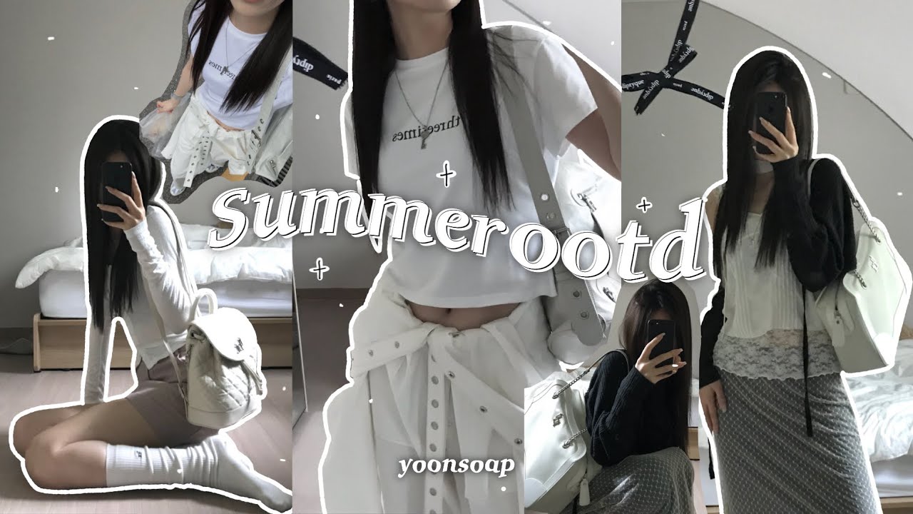 [ENG] 𝒐𝒐𝒕𝒅 쓰리타임즈 인간으로 살아가는 브이로그⁎⁺˳ ˚여름 데일리룩 여름코디 - YouTube