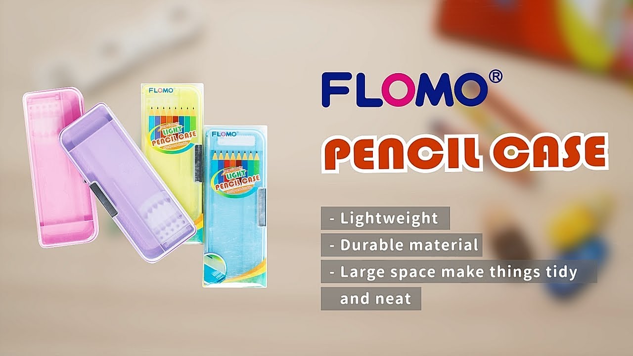 FLOMO Pencil Case: LIGHT! LARGE CAPACITY! - YouTube