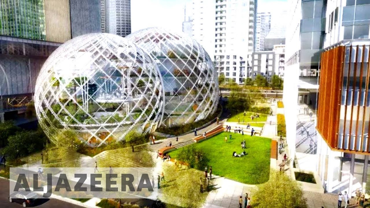 Hundreds of US cities vie to host Amazon's new headquarters - YouTube