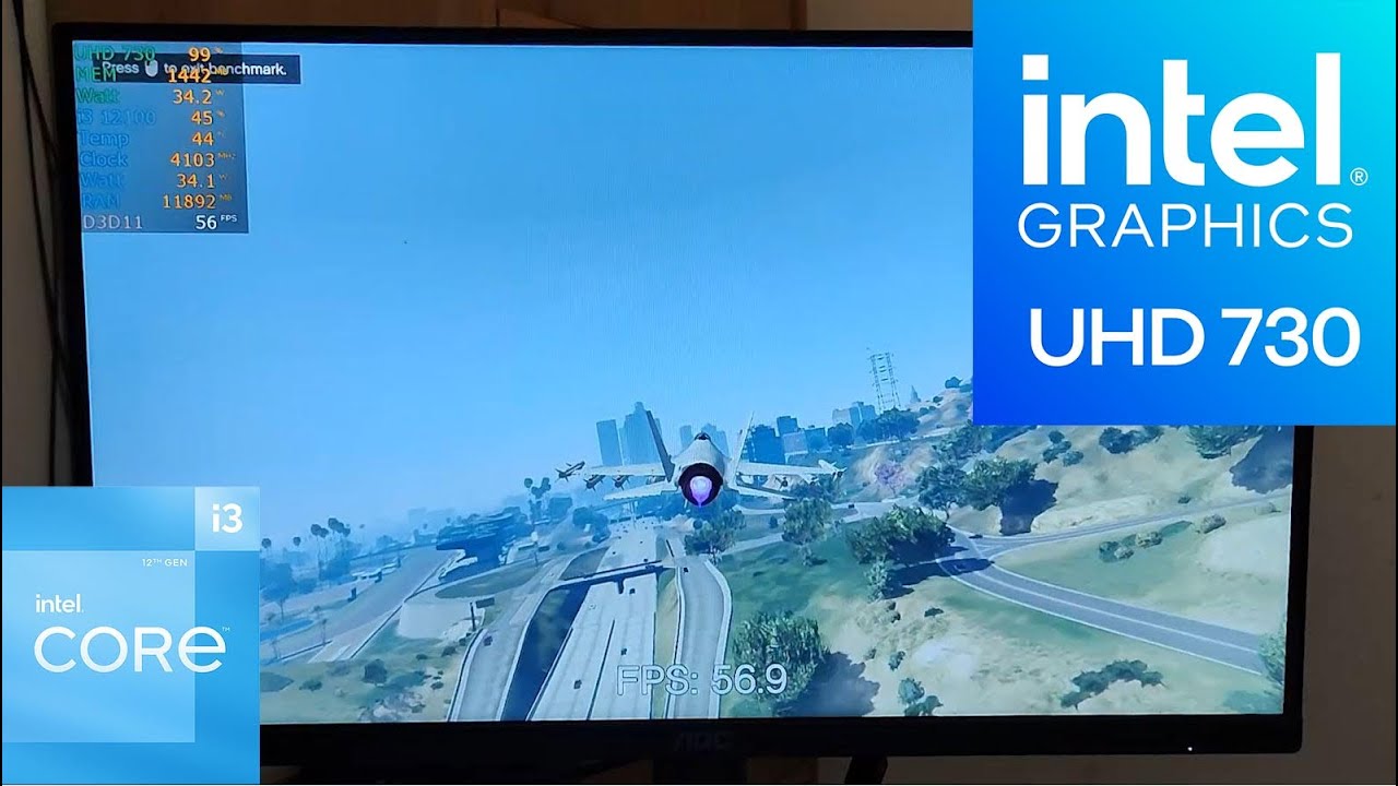 Intel UHD Graphics 730 GTA V - YouTube