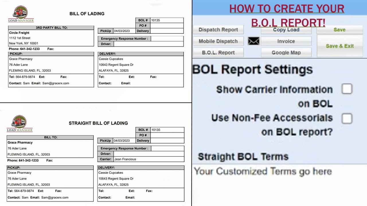 How To Get Your B.O.L. Report - YouTube