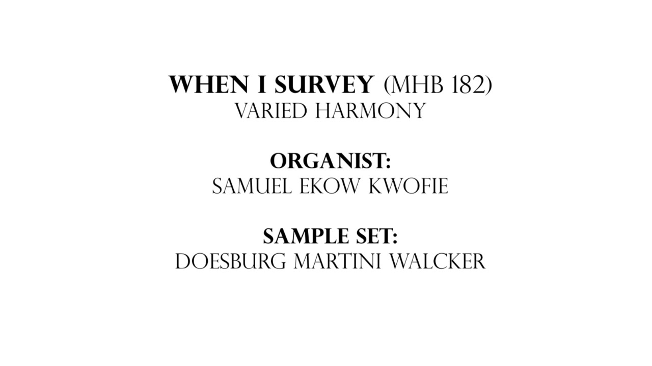 When I survey. MHB 182 - YouTube