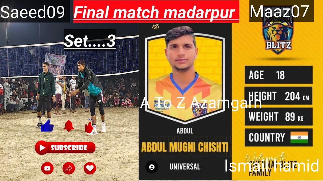 final match madarpur azamgarh | #maaz #saeed #mugni #ismail | best ...