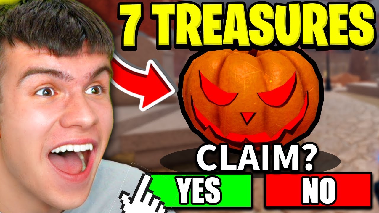 How To FIND ALL 7 TREASURES LOCATIONS In Roblox Arsenal! Halloween ...