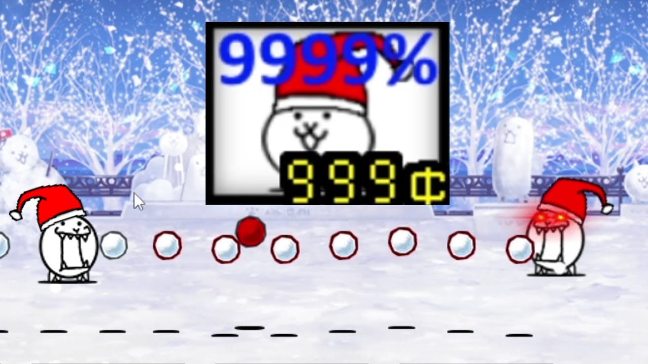 the battle cat Snow Cat 9999% - YouTube