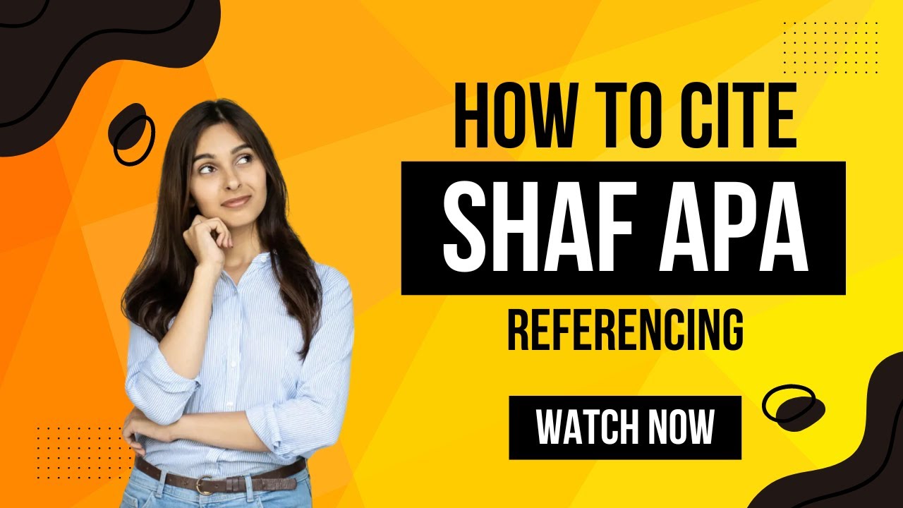 SHAF APA Referencing: Complete Guide for Accurate Citations | SHAF ...