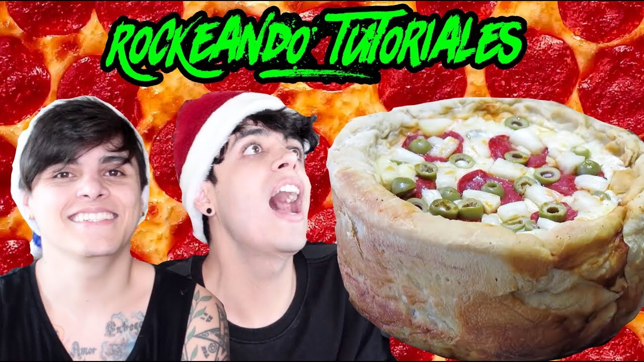 PASTEL DE PIZZA ft. MANE RIBS | RockeandoTutoriales - YouTube