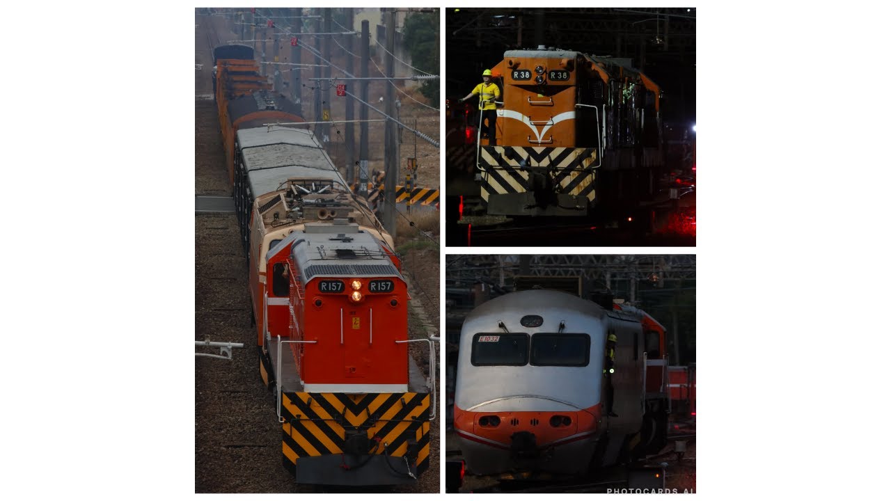 The three main types of freight trains in the western Taiwan. - YouTube