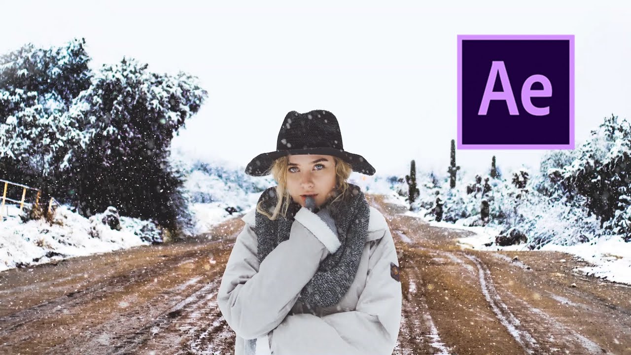 Snow effects and 3D effects on photo | After Effects | Tutorial | - YouTube