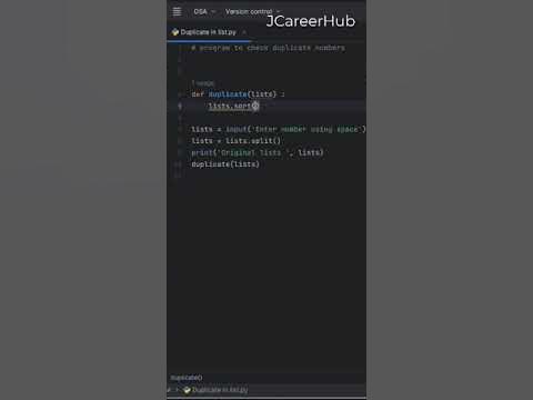 Program to Find Duplicate in Unsorted Lists | DSA Question and Answer - YouTube