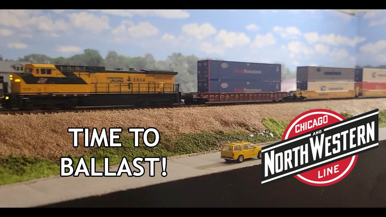 CNW Harvard Subdivision N Scale Layout - Ep 9 - Ballasting and Scenery ...