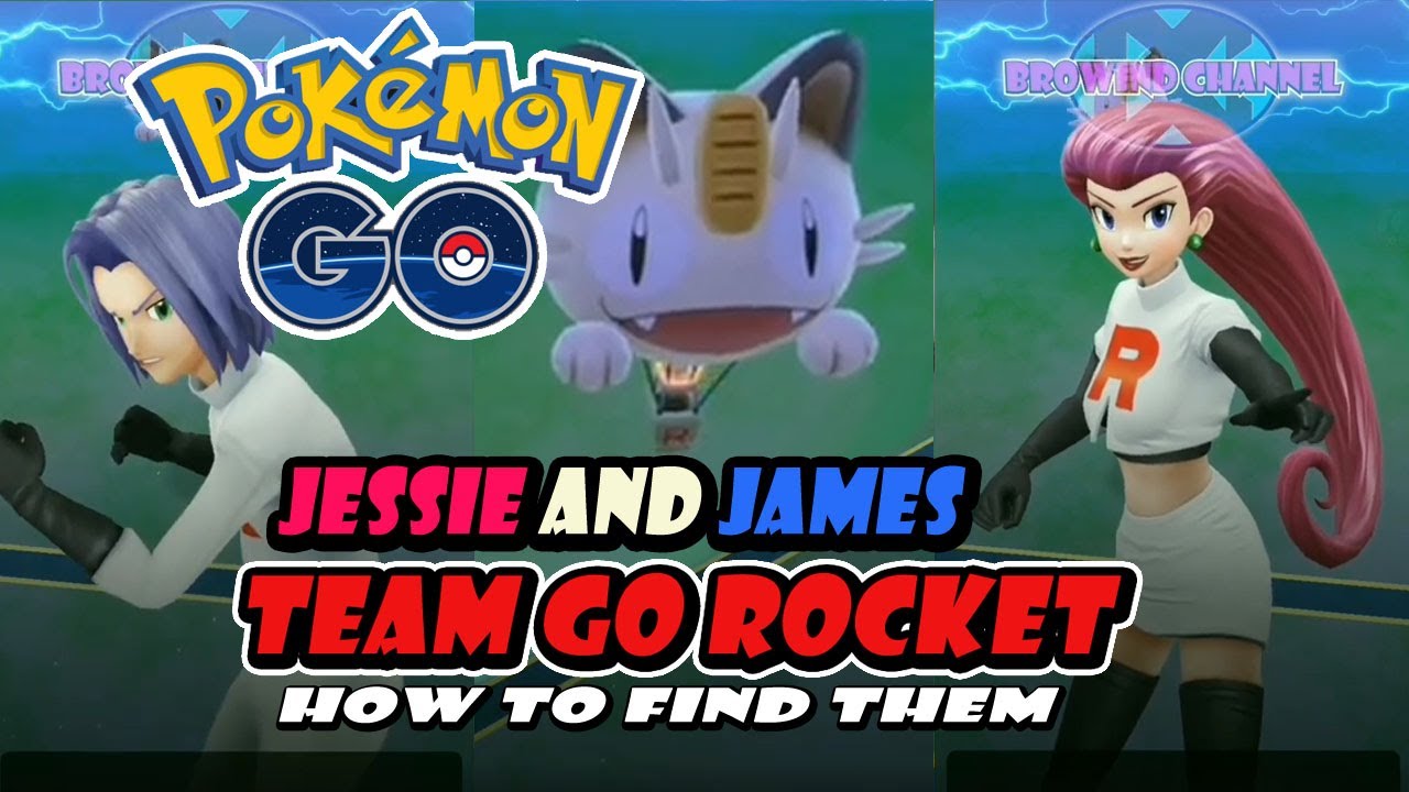 Jessie and James Team GO Rocket in Pokemon GO - YouTube
