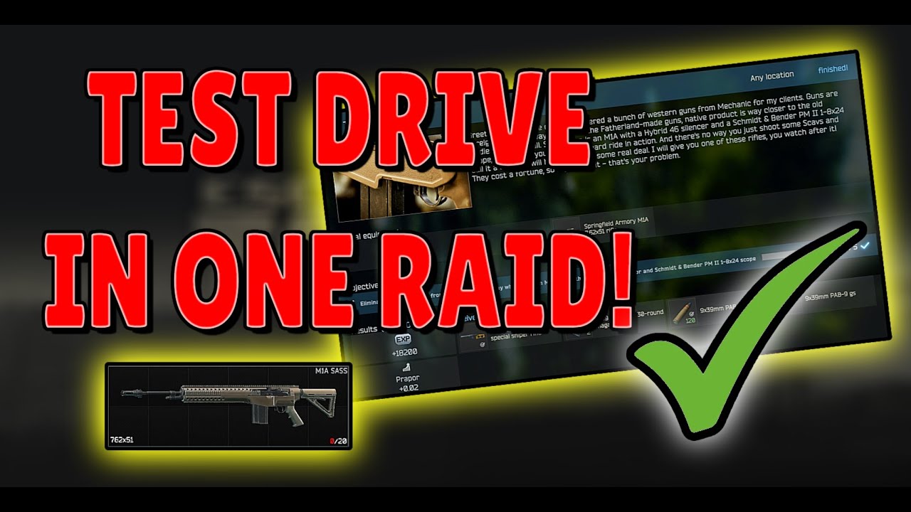 HOW I Completed TEST DRIVE PT. 1 In ONE RAID! - YouTube