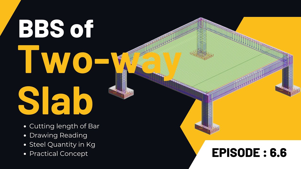 BBS of Two Way Slab in Excel for Civil Engineers l Bar Bending Schedule ...