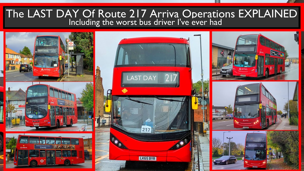 The LAST DAY Of Route 217 Arriva Operation EXPLAINED (London Bus ...
