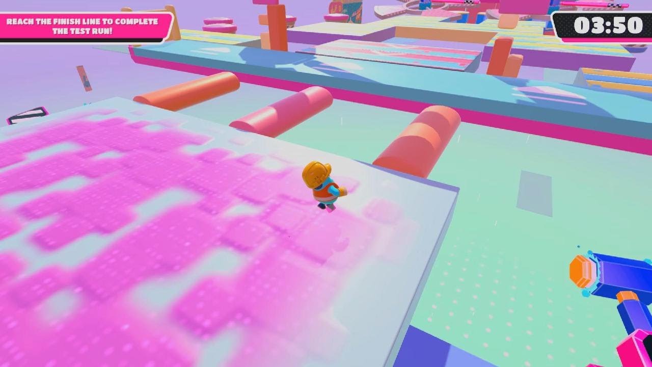 My custom Fall Guys map - Pixelated Plunge - YouTube