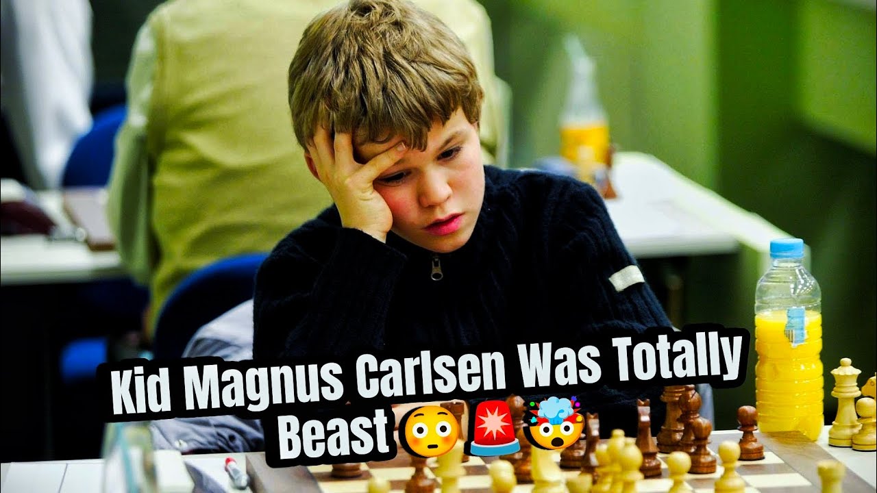 Kid Magnus Carlsen Was Totally Beast 😳🤯🚨 - YouTube