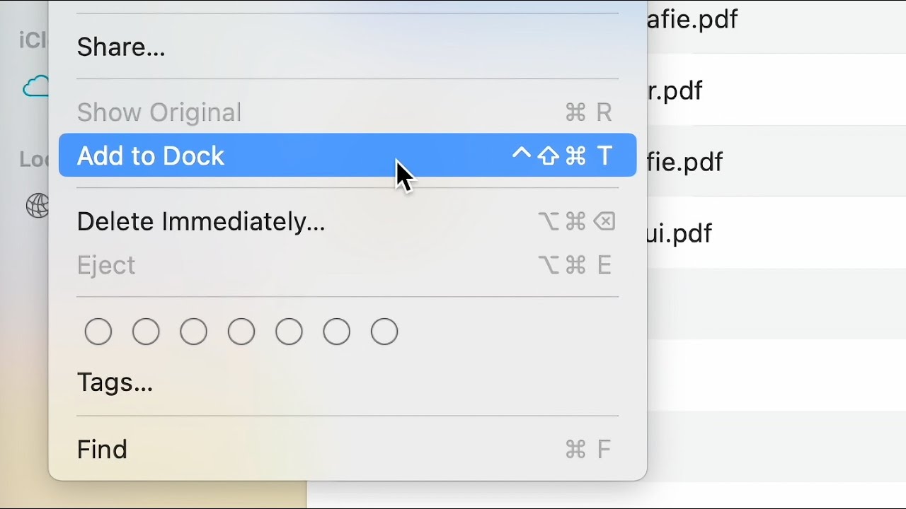 MacOS: How to add a file to the dock - YouTube