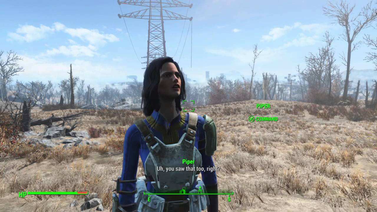 Fallout 4 Alien UFO Crash as seen from Abernathy Farm - YouTube