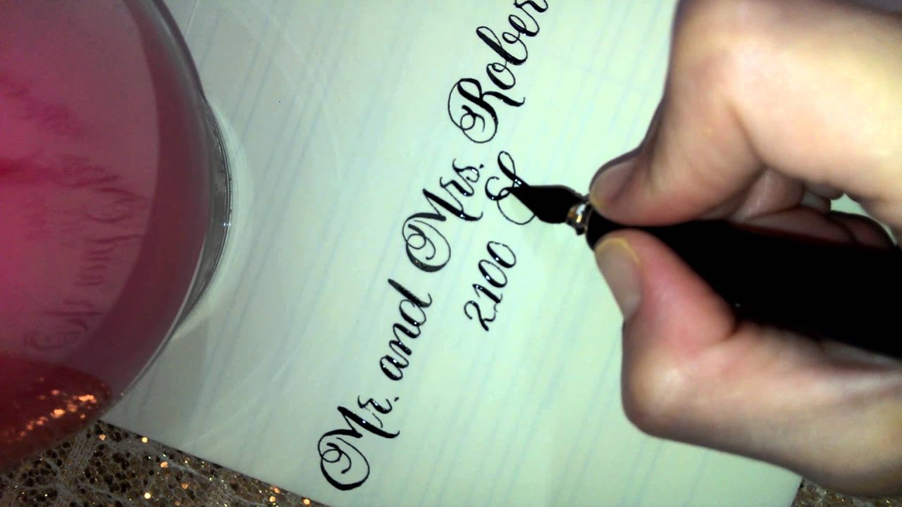 Full Action Calligraphy Video - YouTube