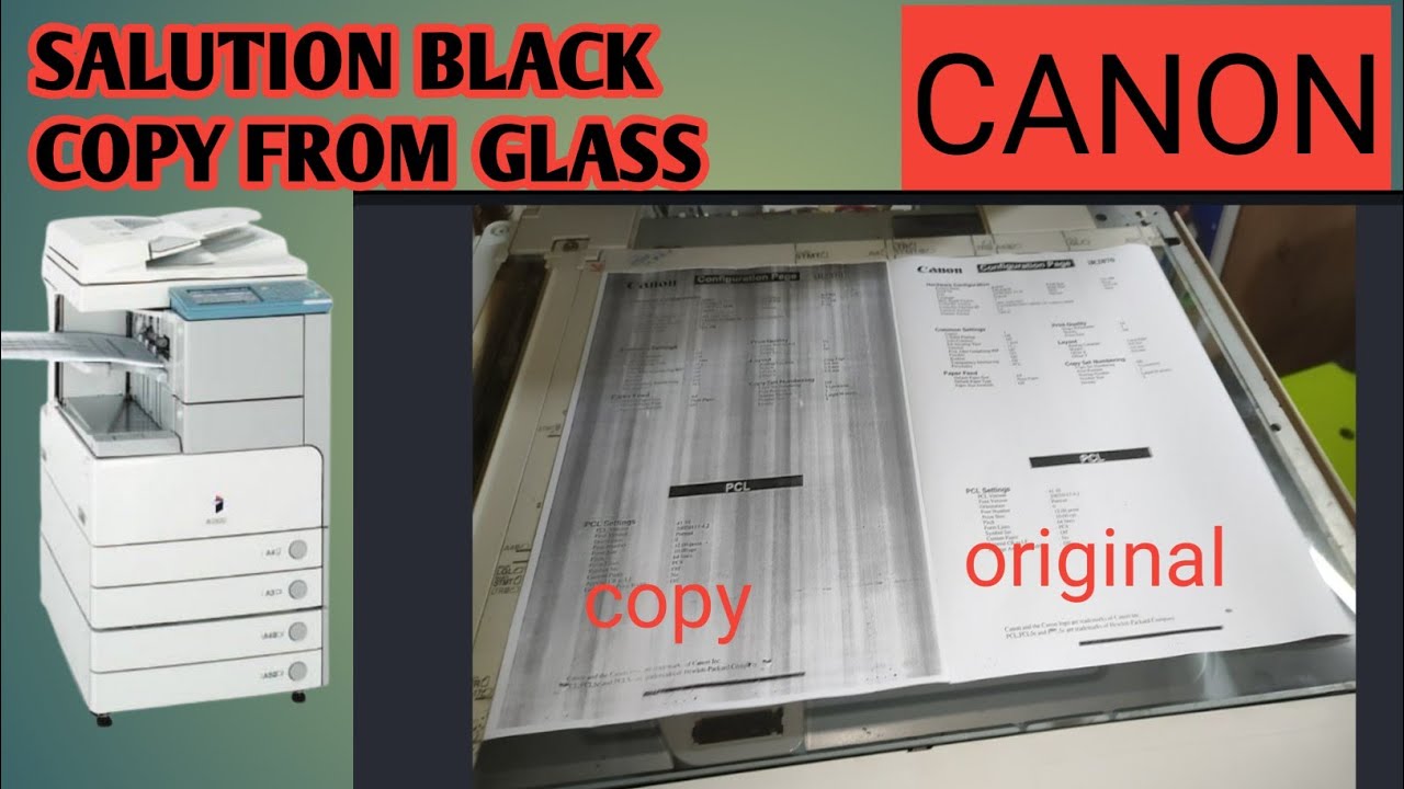 BLACK COPY PRINT | BLACK COPY FROM GLASS | CANON - YouTube