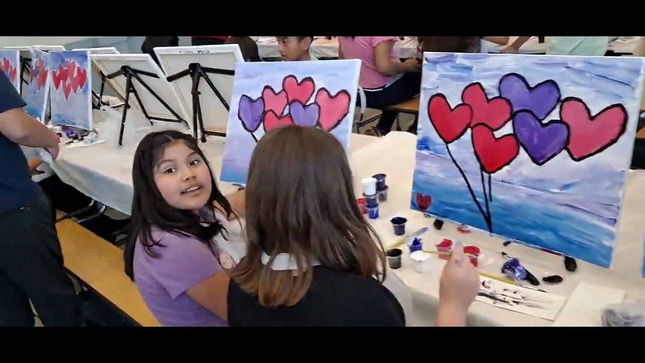 Pacific Union Elementary 4th and 5th grade painting the Bouquet of ...