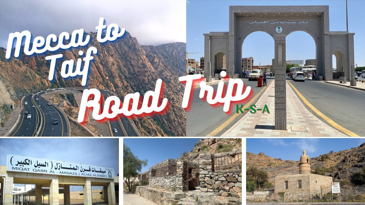 TAIF TRIP II رحلة الطائف II Mecca to Taif Road trip II Miqat Qarn Al ...