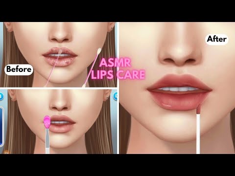 Asmr Makeup 💄 ASMR Lips Care 💅 #asmr #asmrlips #makeup #lips @Asmr-Hp ...
