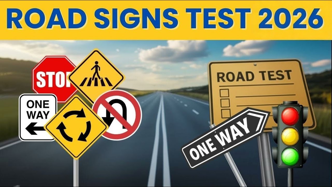 Road Sign Test 2026–DMV Practice Questions & Answers - YouTube
