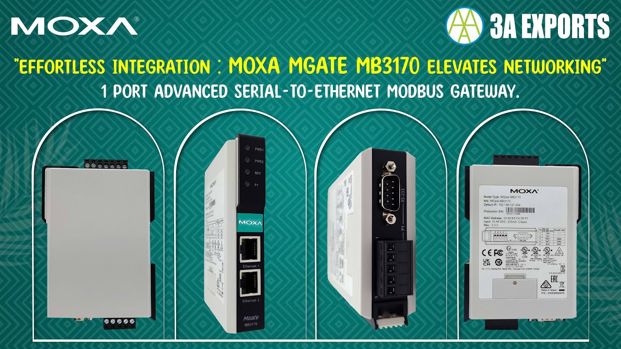 "Effortless Integration : Moxa MGate MB3170 Elevates Networking" - YouTube