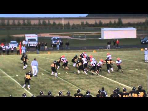 Larimore Football - Long Breakaway Run by #23 - YouTube
