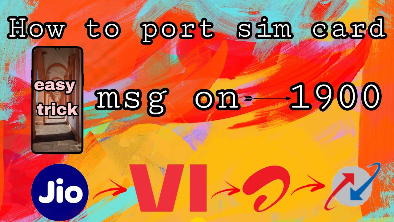 How To Port Sim Card Easy And Simple Trick - YouTube