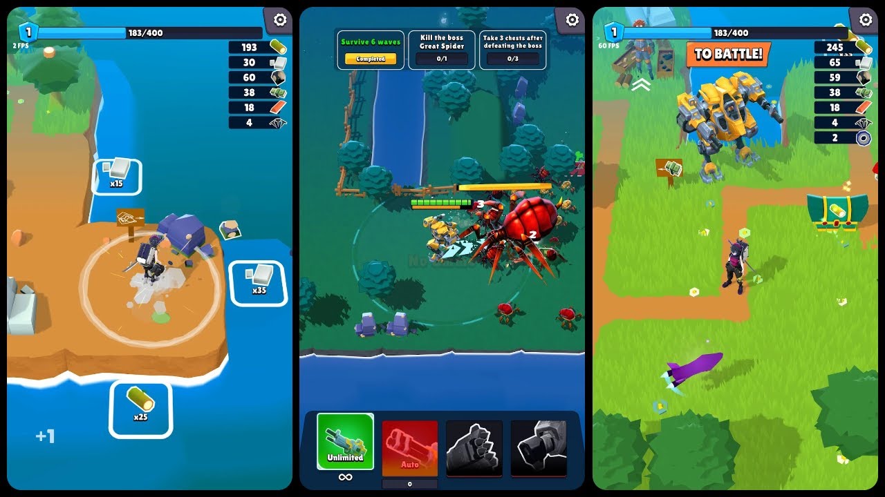 Mech Survival Mobile Game | Gameplay Android - YouTube