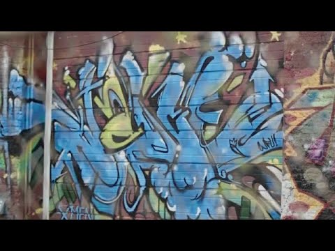 Inner City Graffiti Stock Video - YouTube