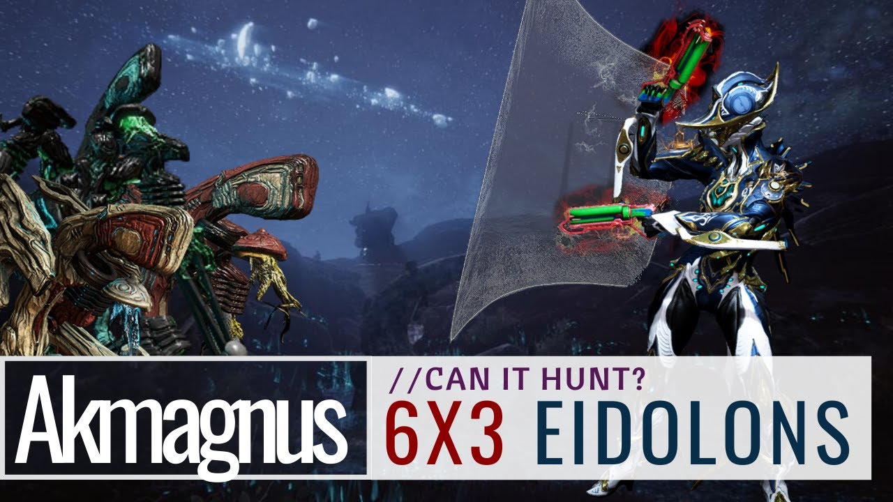 Warframe | Eidolons | Akmagnus 6x3 | 6 Hydrolysts Captured - YouTube