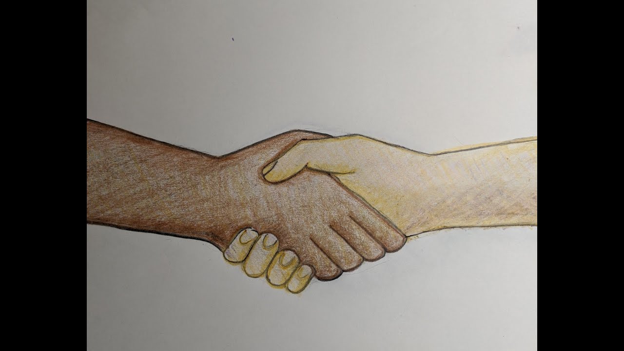 Drawing United Hands, grades 3rd-6th - YouTube