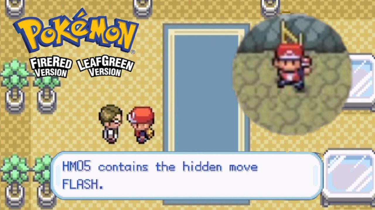 How to get HM Flash in Pokemon Fire Red & Leaf Green (HM05 Flash ...