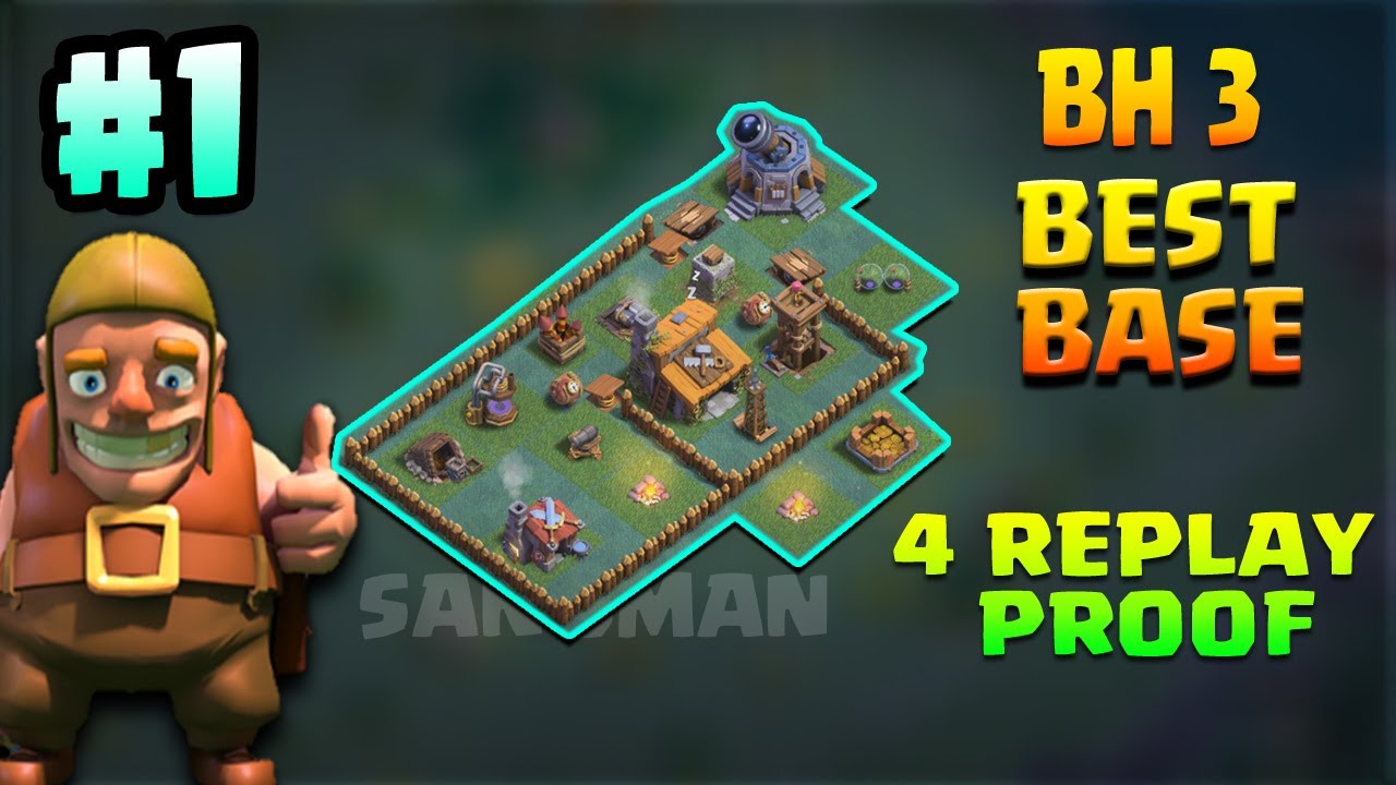 Clash of Clans | BEST Builder Hall 3 Base w/ PROOF | BH3 ANTI GIANT | 4 ...