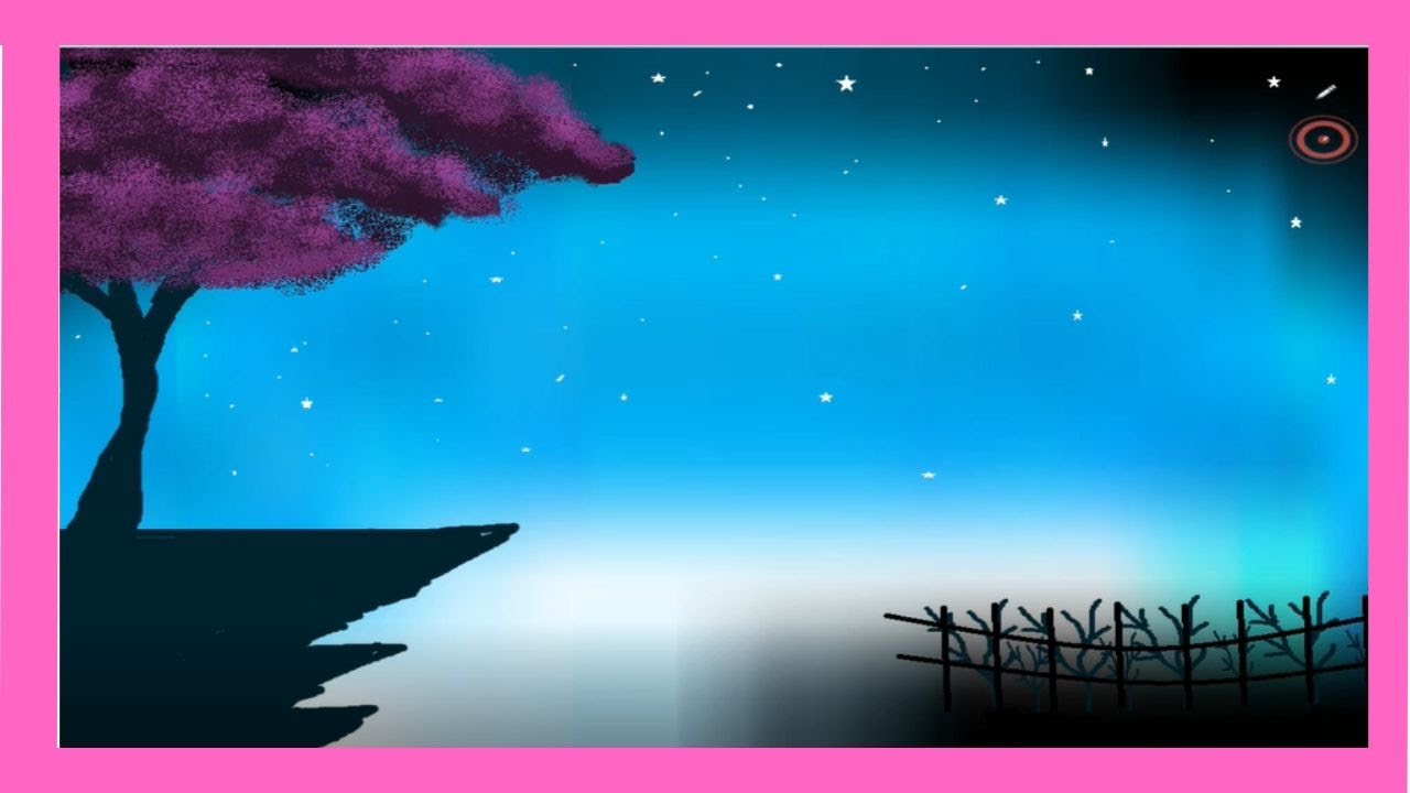 Paint in computer | How to Draw in Ms Paint |scenery drawing | drawing ...