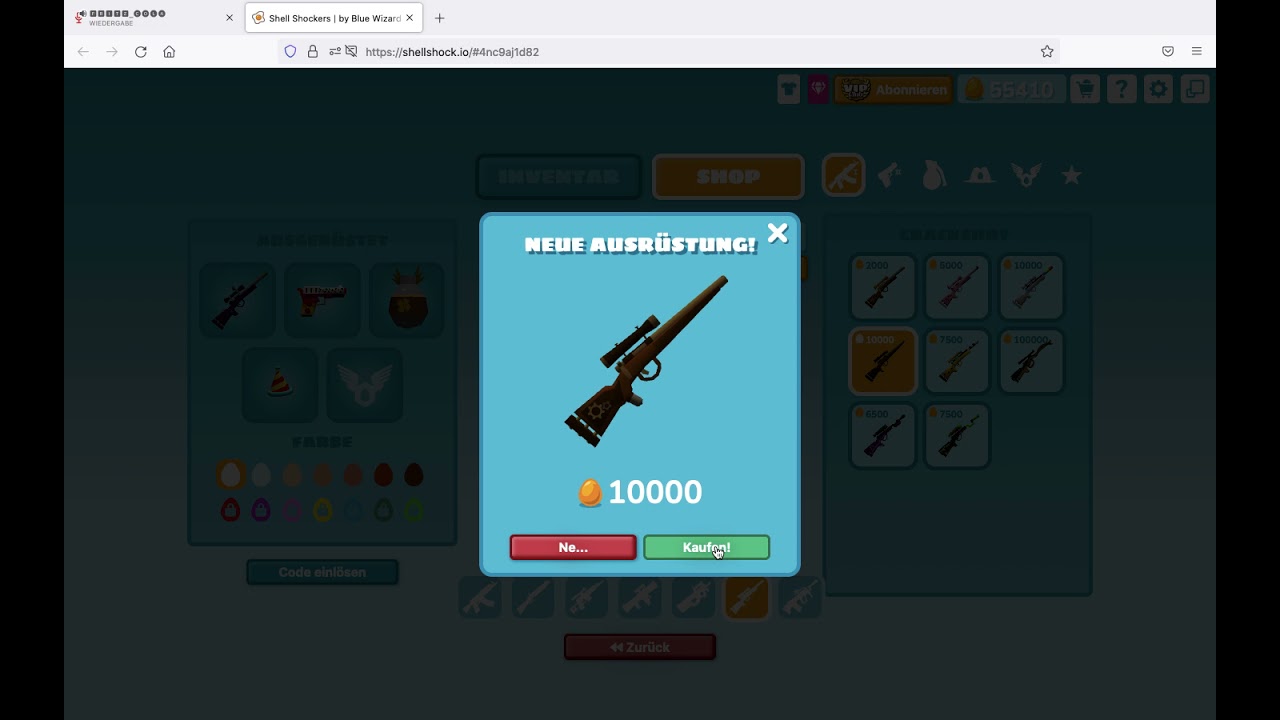 10k crackshot #shell shockers - YouTube