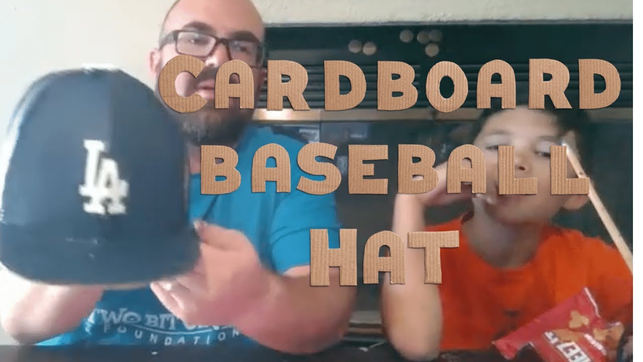 Cardboard Baseball Hat Build Project Los Angeles Dodgers Recycled - YouTube