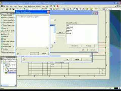 Autodesk Inventor model dimensions in part list - YouTube