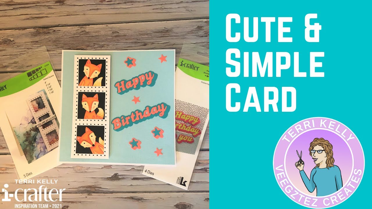 How to make a cute and easy critter card using basic dies - YouTube