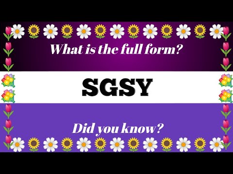 Full Form of SGSY. - YouTube